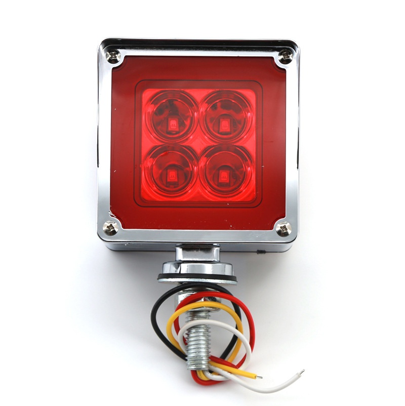 Double Face LED Fender Pedestal Lights truck stop Turn Signal light ...