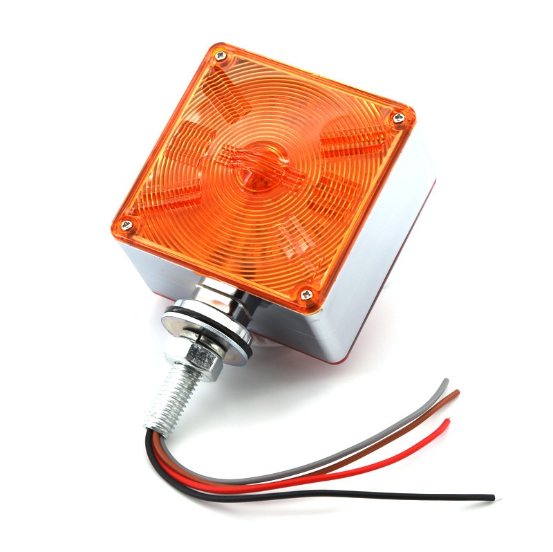 Square Double Face LED Fender truck Pedestal Lights trailer stop Turn ...
