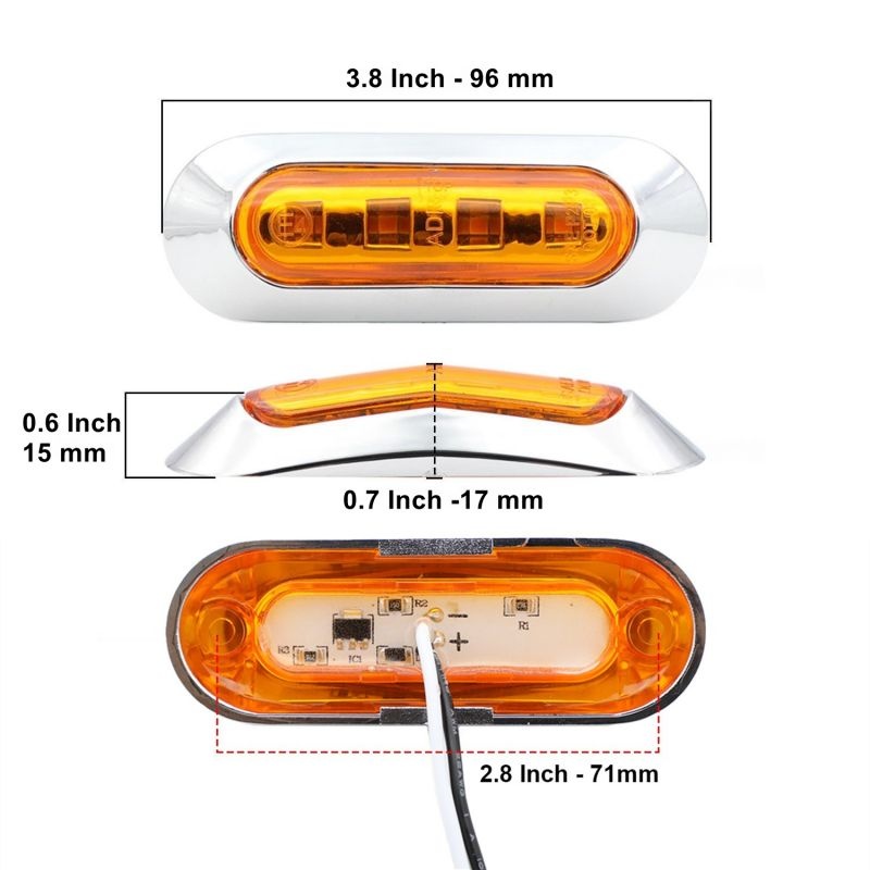 Truck Trailer Side Clearance Lights Marker lights side lamp
