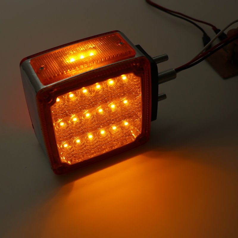 Square Truck Trailer Tail light double side led light truck tail lamp