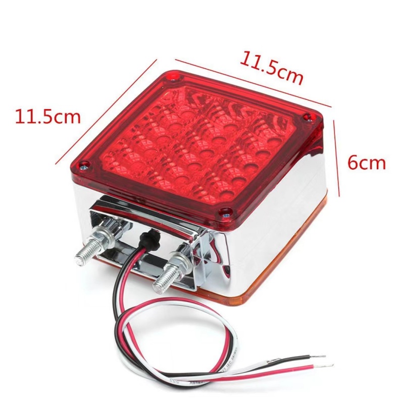 Square Truck Trailer Tail light double side led light truck tail lamp