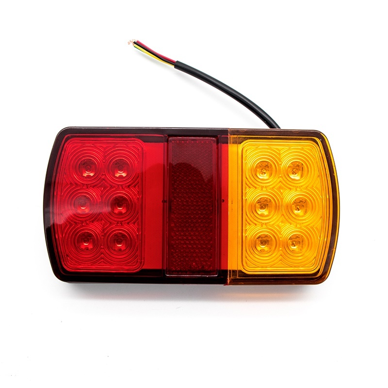 12LED Double Color Truck Trailer Tail Lights