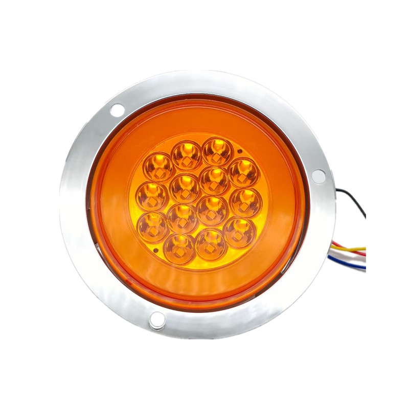 LED Round Truck Trailer Tail Lights truck brake light trailer Indicator ...