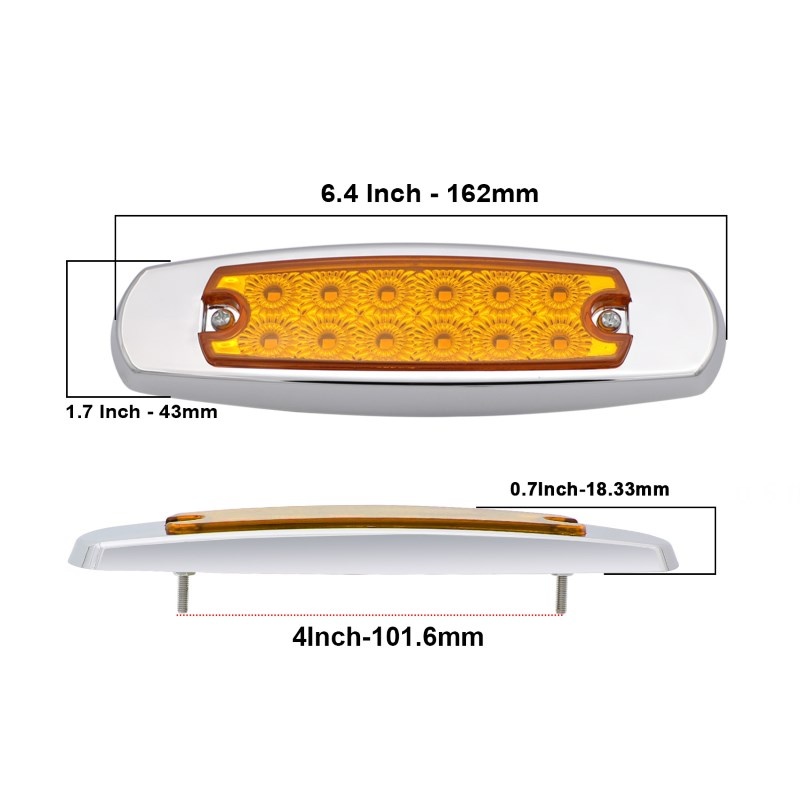 LED side clearance lights truck side marker light trailer turn sign ...