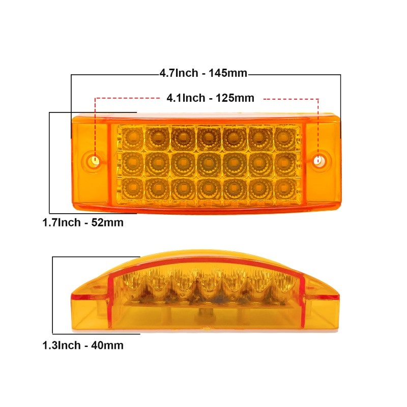LED side clearance lights truck side marker light trailer turn sign ...