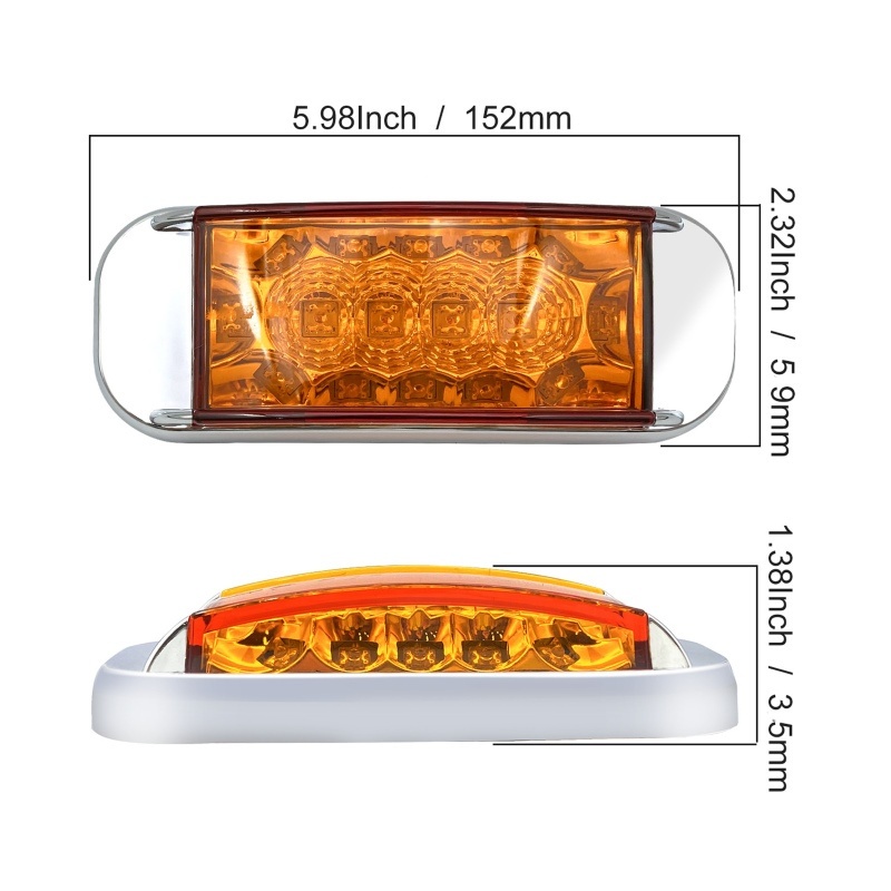 LED side clearance lights truck side marker light trailer turn sign ...