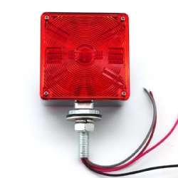 Square Double Face LED Fender truck Pedestal Lights trailer stop Turn ...