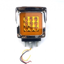 Square Double Face LED Fender Pedestal Lights stop Turn Signal light ...