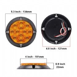 4 Inch Truck Trailer Tail Light 12V
